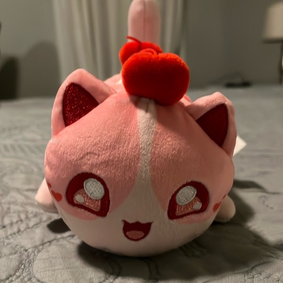 Aphmau | Toys | Aphmau Meemeow 6 Inch Cat Plush Pink And Red Hearts ...
